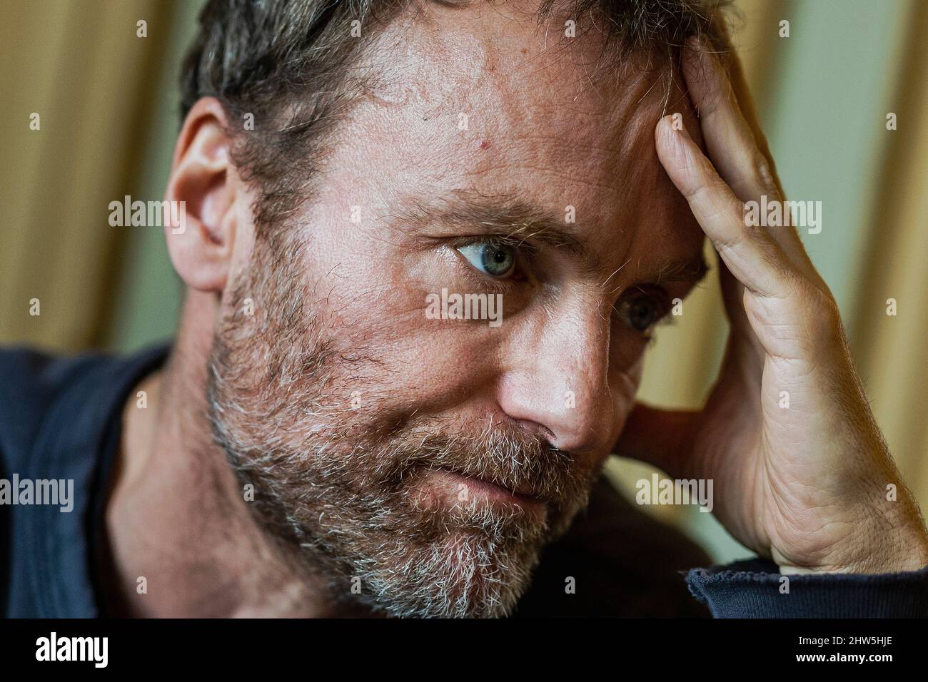 Berlin, Germany. 22nd Feb, 2022. Mark Waschke, actor, during a dpa ...