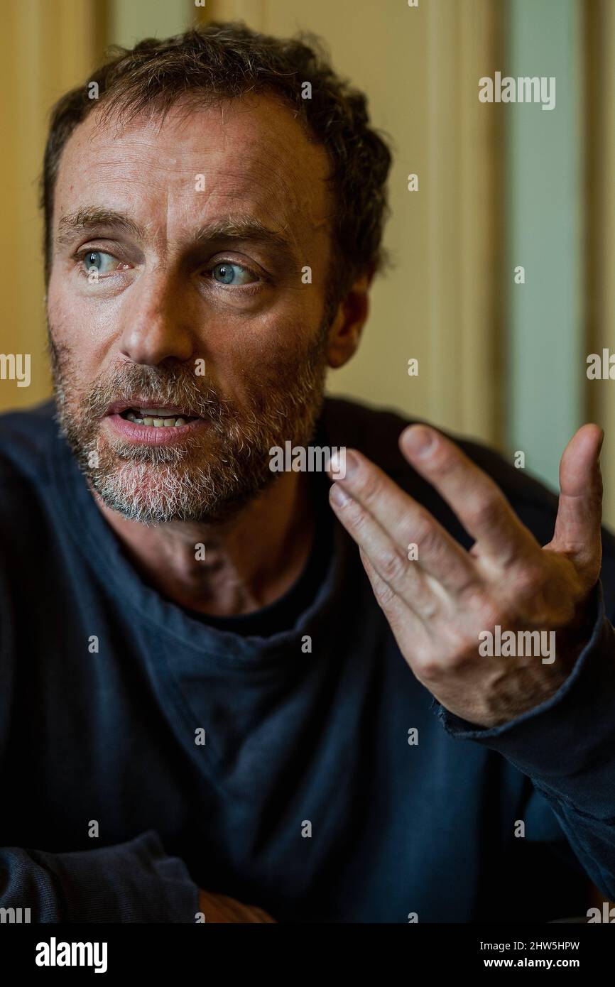 Berlin, Germany. 22nd Feb, 2022. Mark Waschke, actor, during a dpa ...