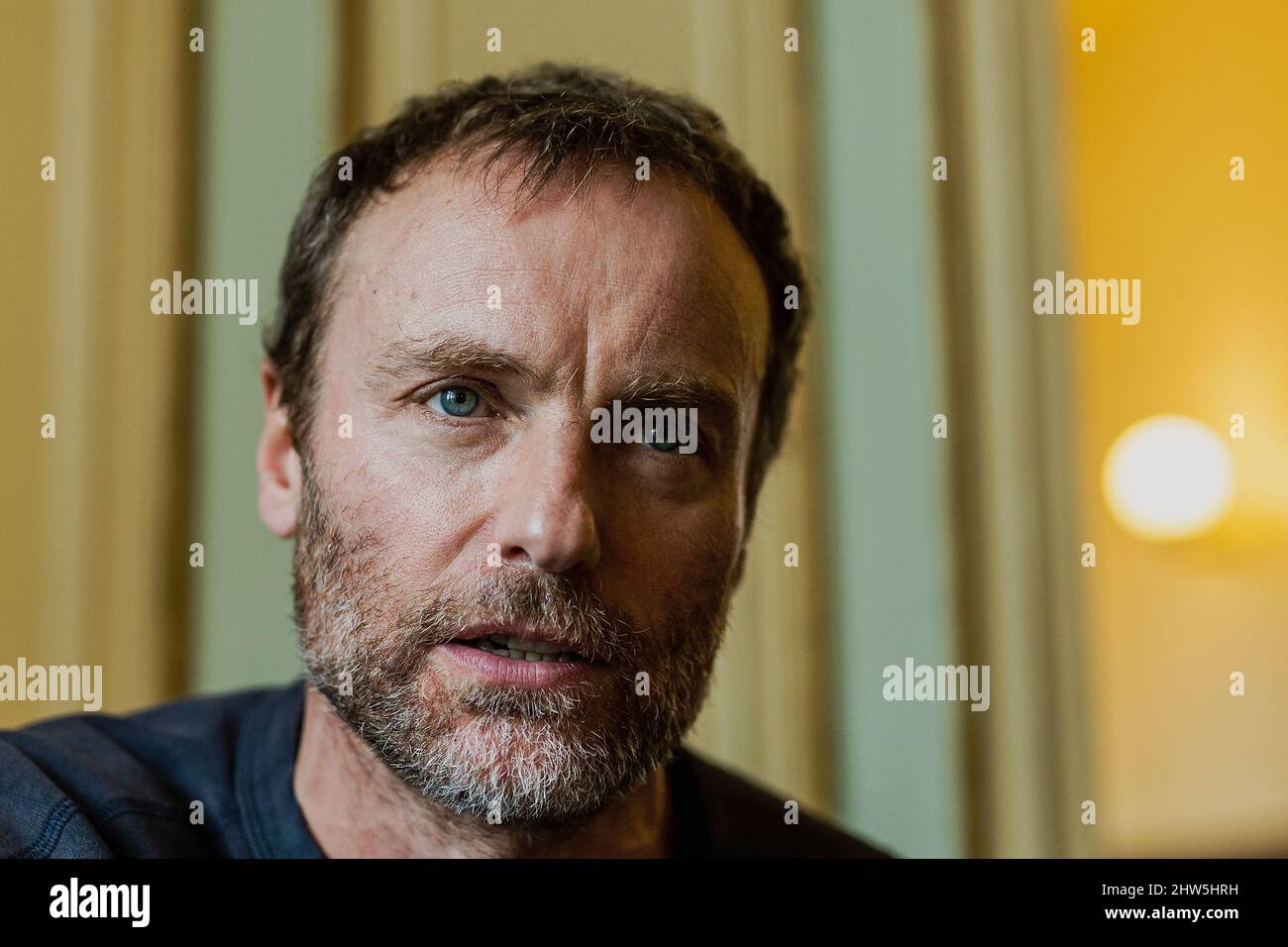 Berlin, Germany. 22nd Feb, 2022. Mark Waschke, actor, during a dpa ...