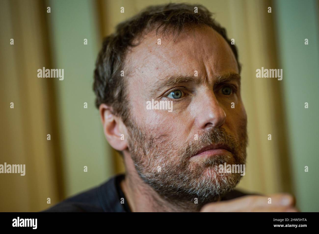 Berlin, Germany. 22nd Feb, 2022. Mark Waschke, actor, during a dpa ...