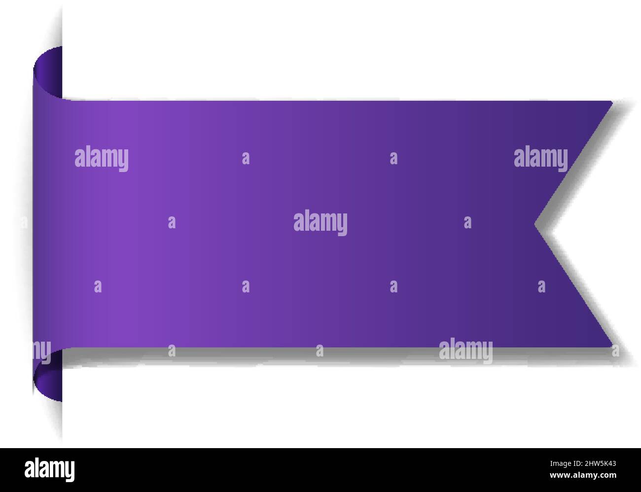 Violet banner design on white background illustration Stock Vector ...