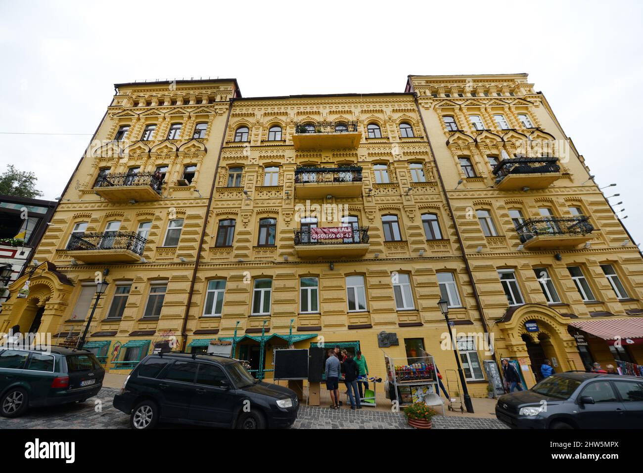 A beautiful building on the upper part of the Andriivs'kyi descent in ...