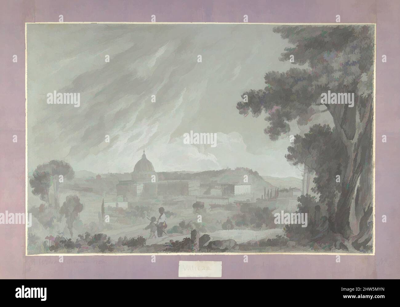 Art inspired by View of St. Peter's and the Vatican from the Janiculum ...