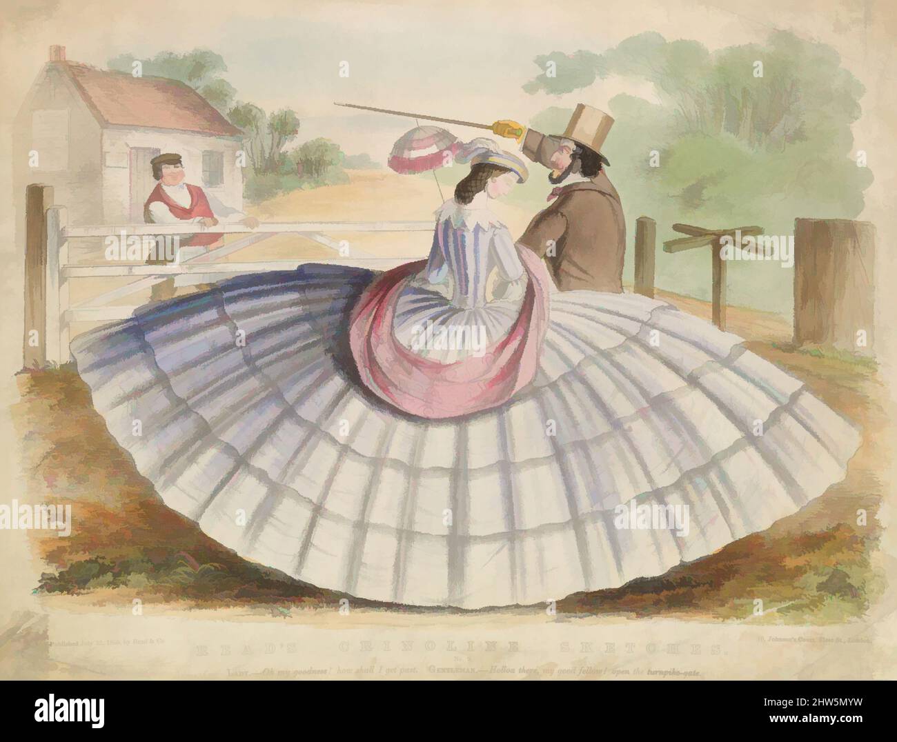 Crinoline sketches hi-res stock photography and images - Alamy