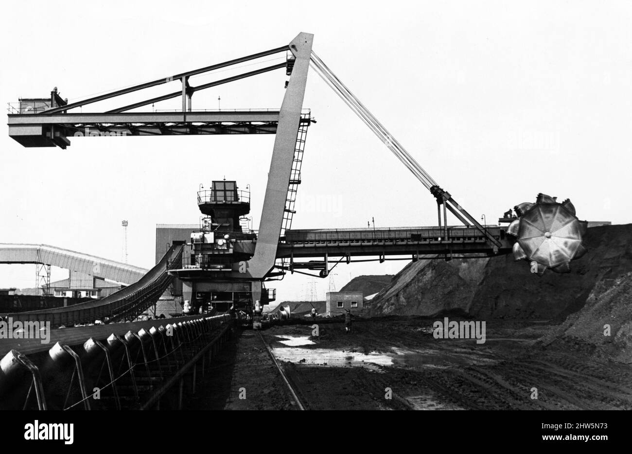 The Bucket Wheel Reclaimer, at Aberthaw power station. 28th May 1968 ...