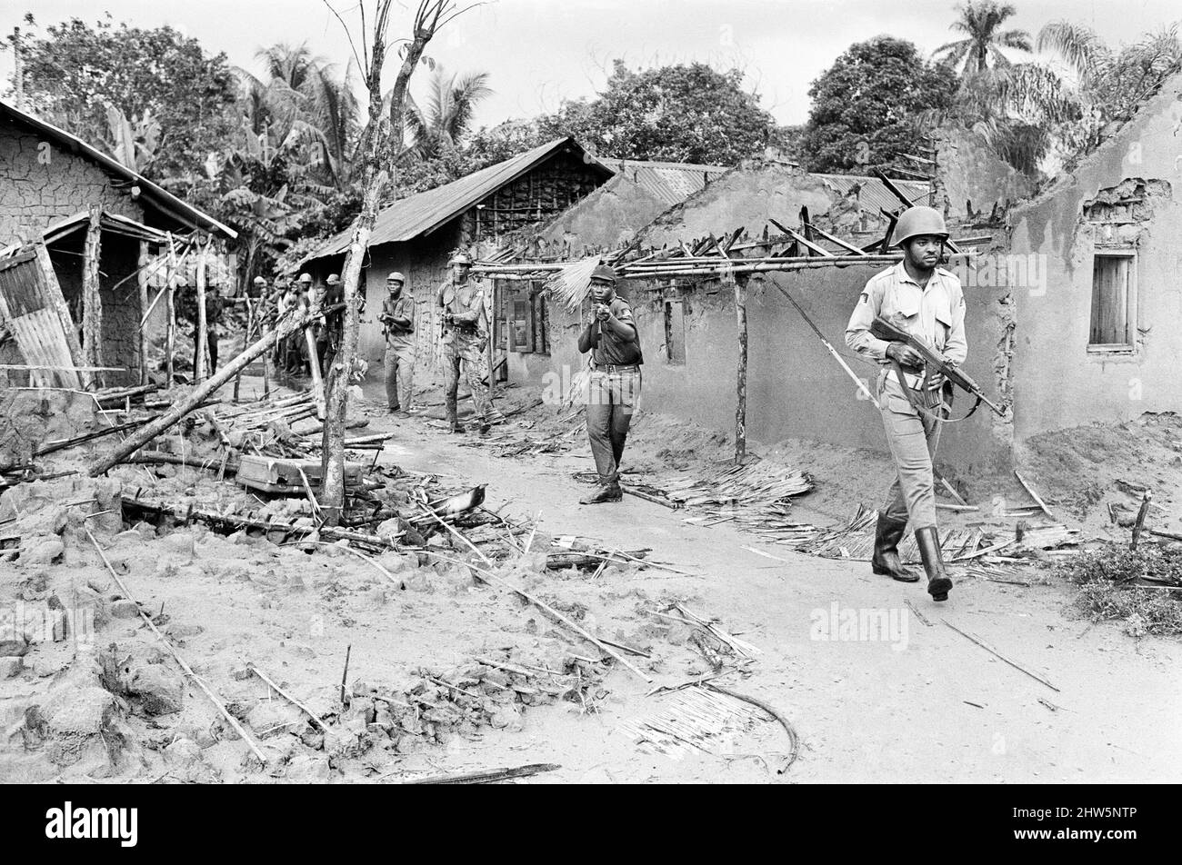Biafran soldiers seen here advancing towards the Nigerian army during ...
