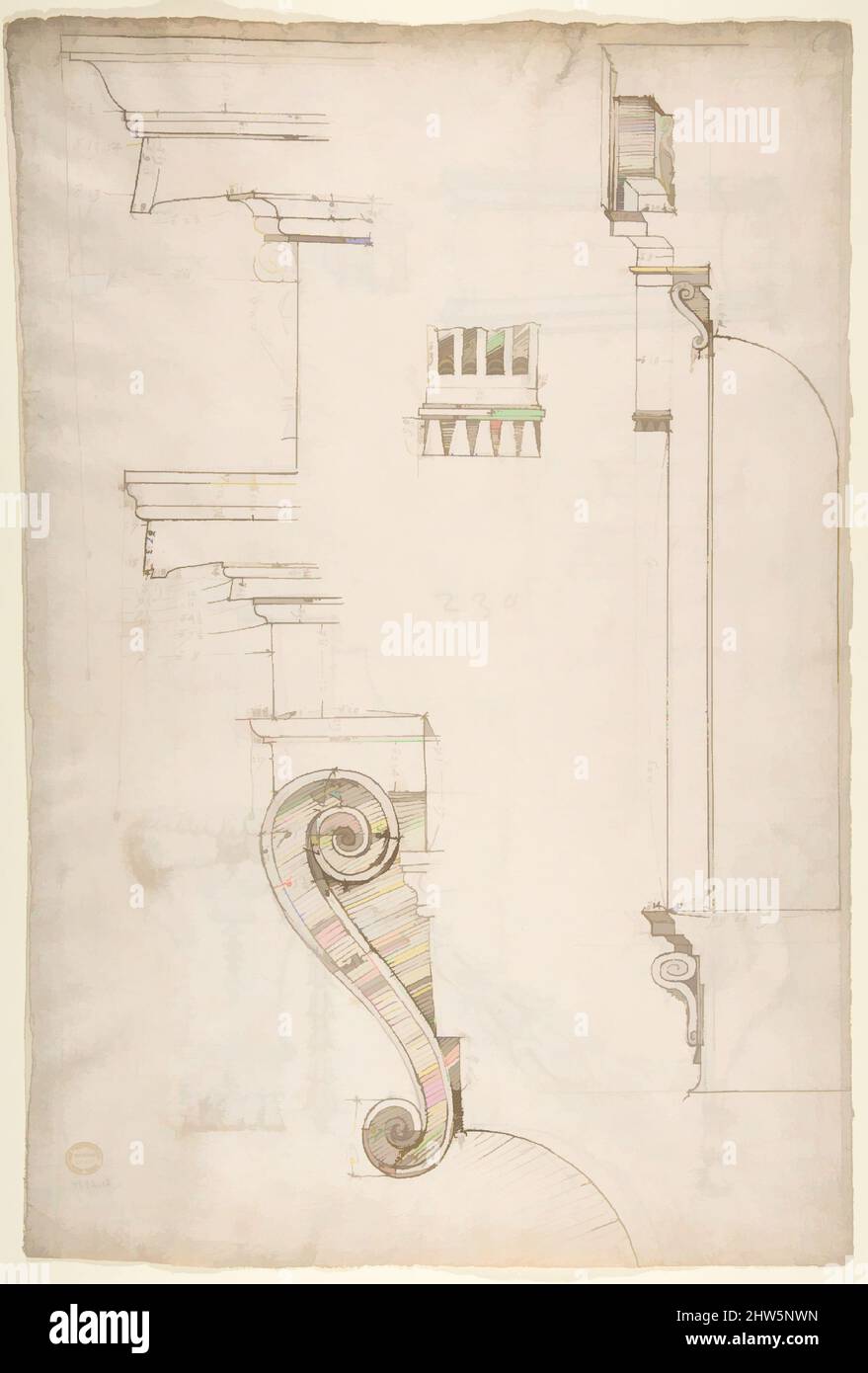 Art inspired by St Peter's apse, exterior niche section and details ...