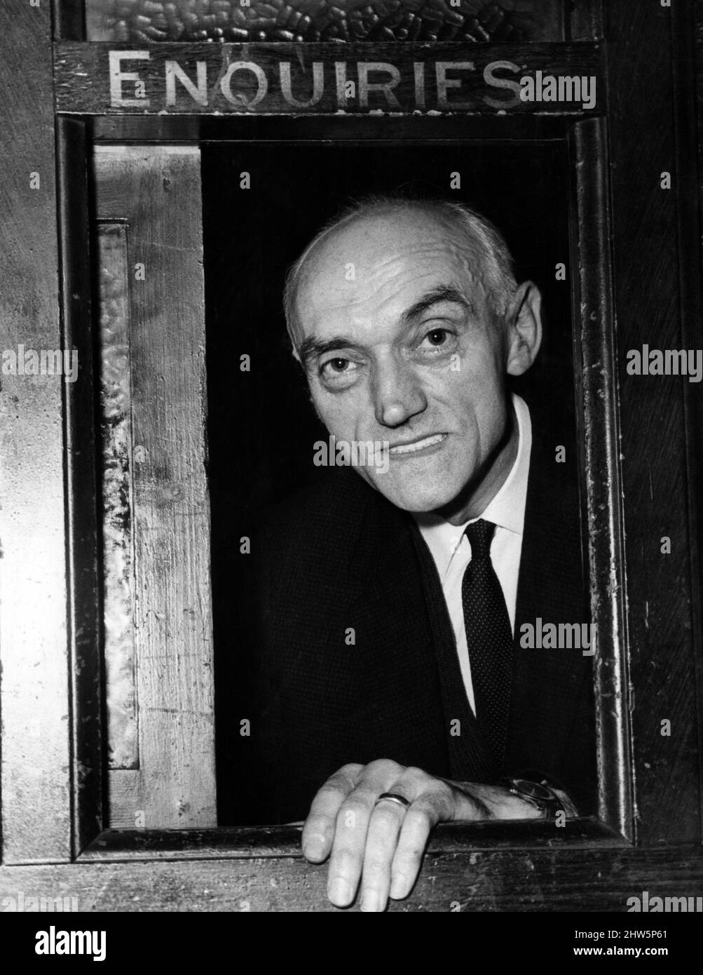 Mr Charles Orme at the enquiries service desk at Central Station ...
