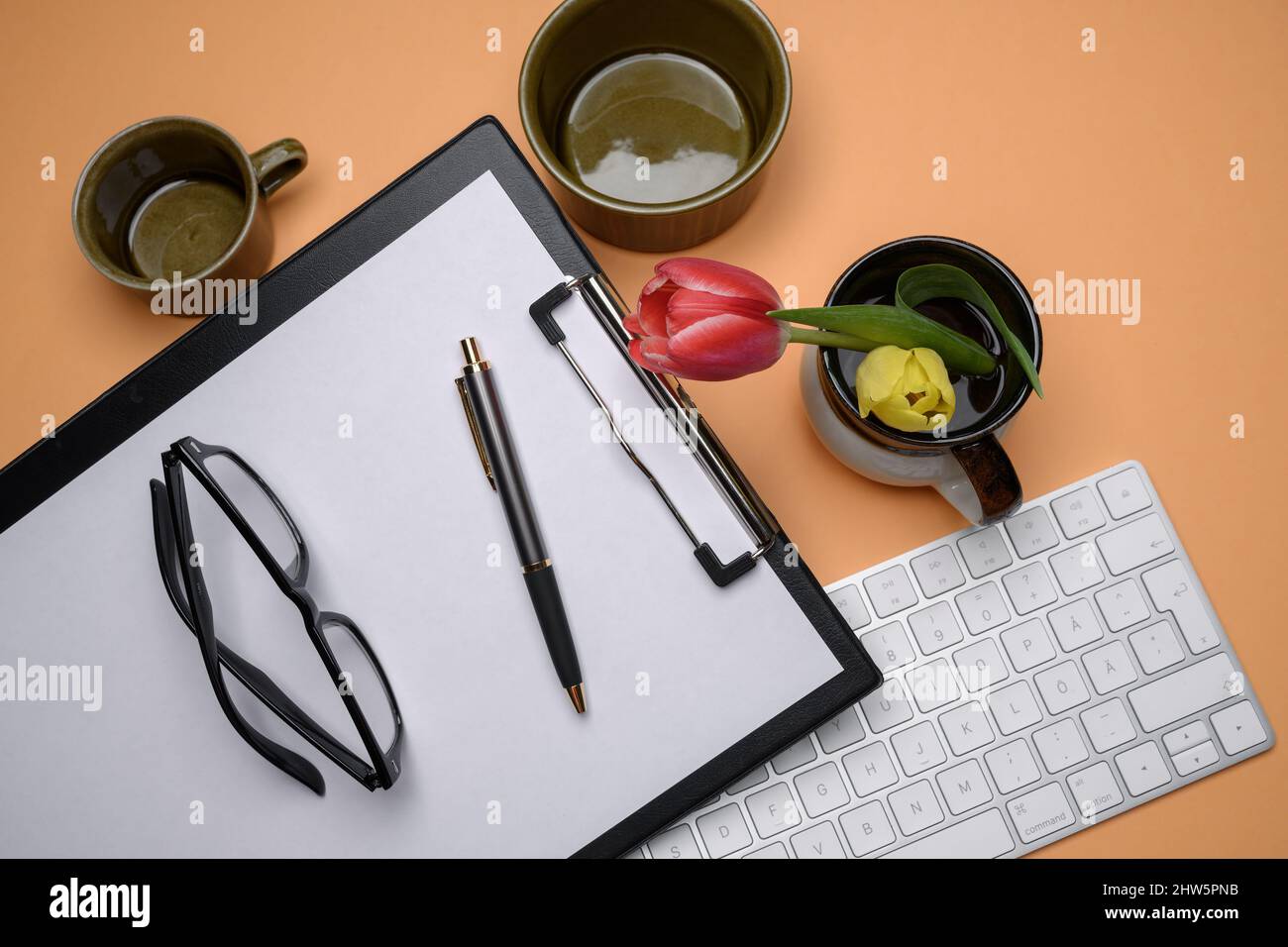 office desk during inventory Stock Photo - Alamy