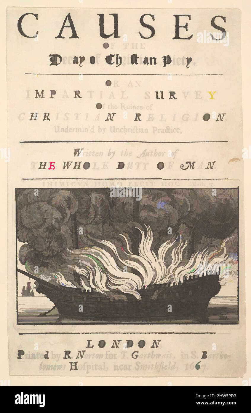 Art inspired by Title page: The Causes of the Decay of Christian Piety ...