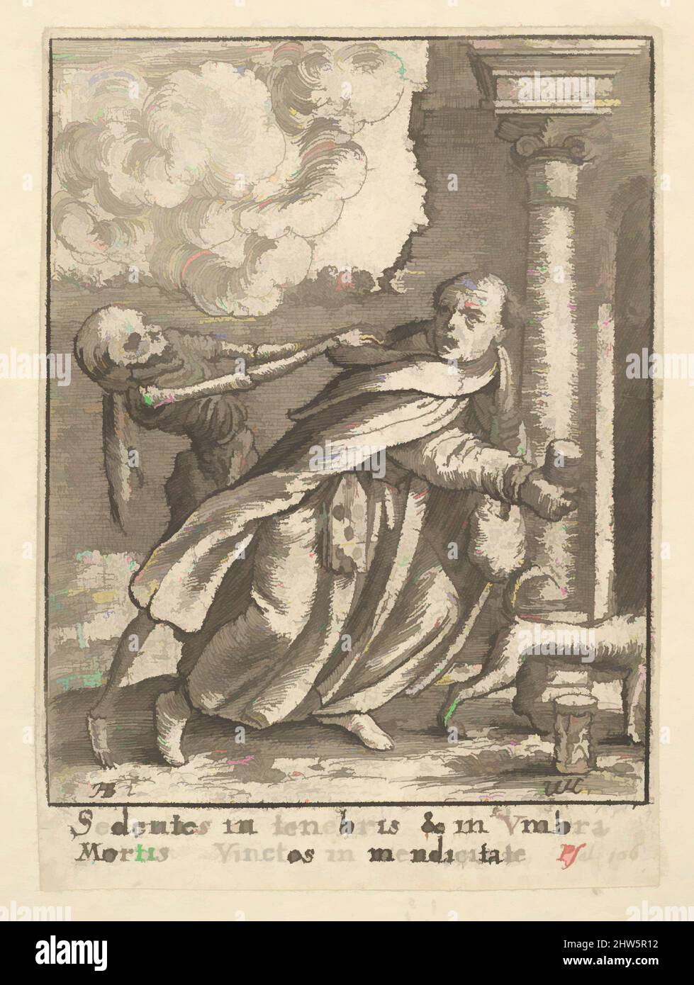 Art inspired by The Monk, from the Dance of Death, 1651, Etching ...