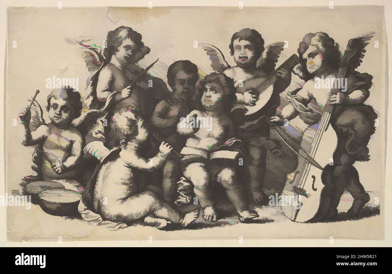 Cherubs playing with a harp hi-res stock photography and images - Alamy