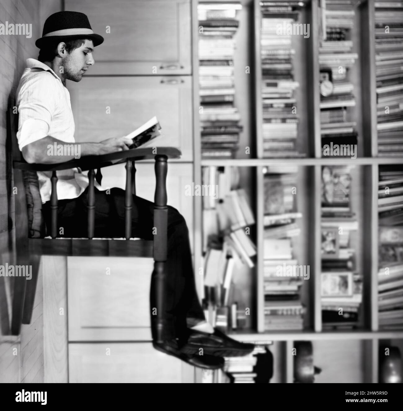 Knowledge lets you rise above the rest. A photograph turned sideways a ...