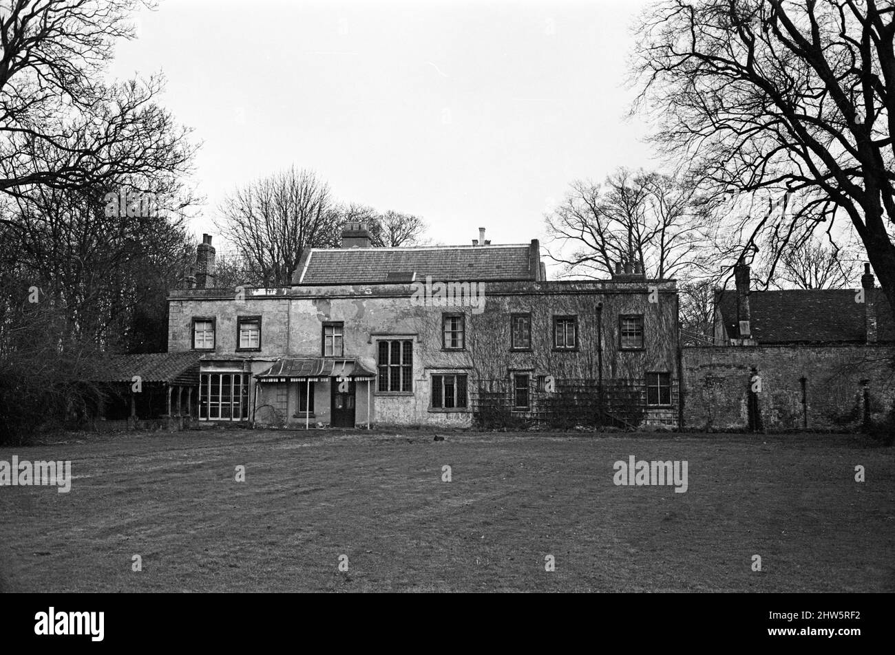 Old Palace House, Cheshunt, Hertfordshire. 1st February 1968 Stock ...
