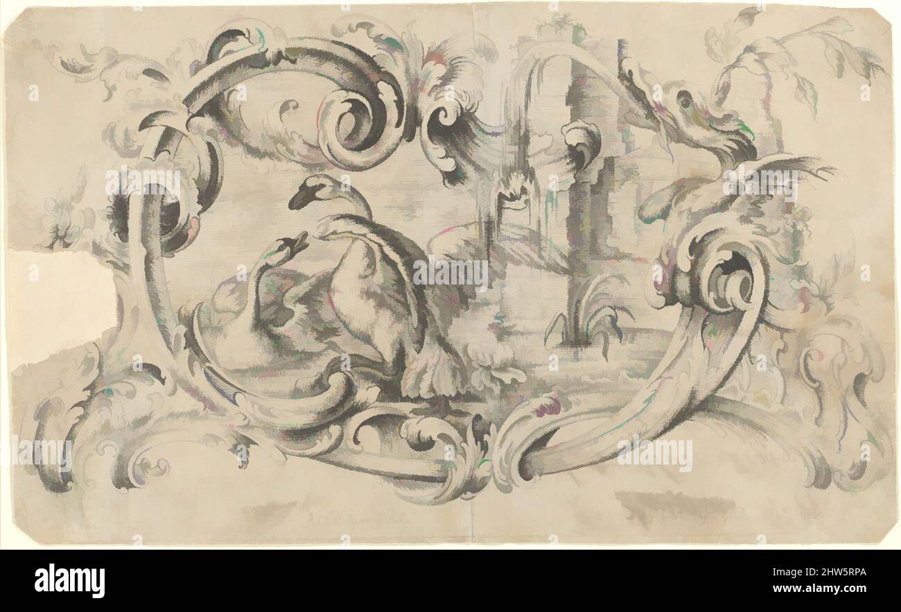 Art inspired by Design for a Tablet for a Chimney-Piece with Two Swans ...