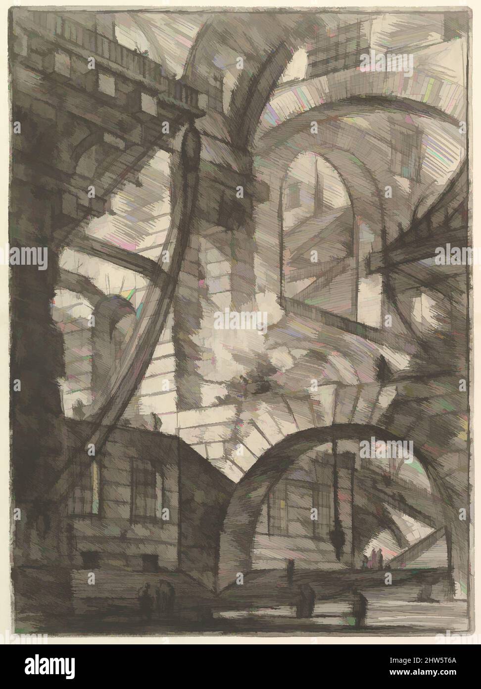 Art inspired by The Smoking Fire, from Carceri d'invenzione (Imaginary ...