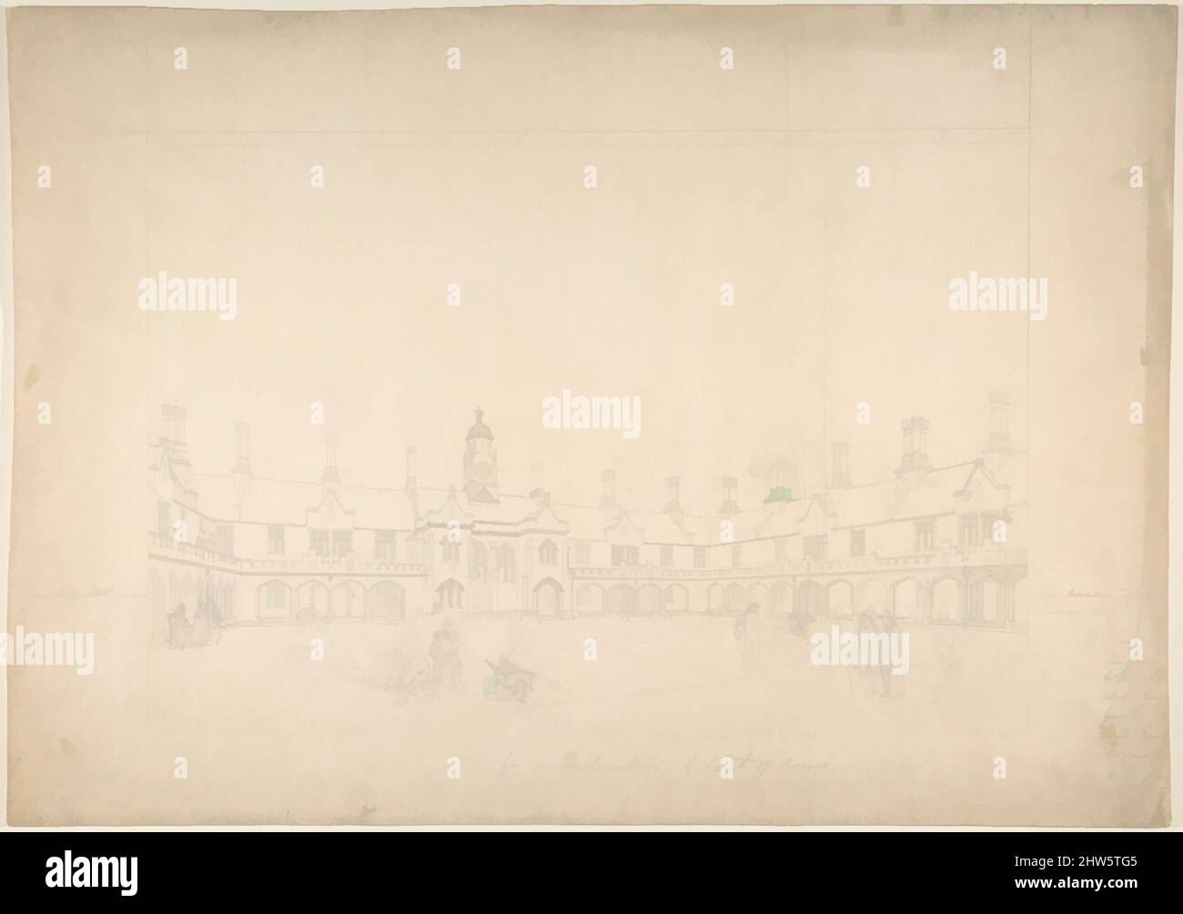 Art inspired by View of a Courtyard Surrounded by Buildings in Gothic ...