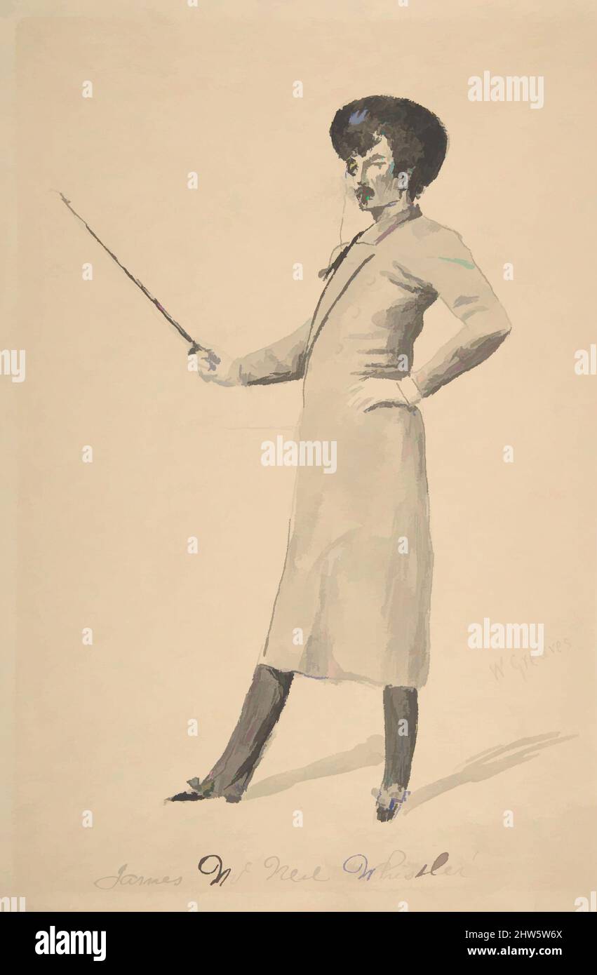 Art inspired by Portrait of James McNeill Whistler, ca. 1875, Graphite ...