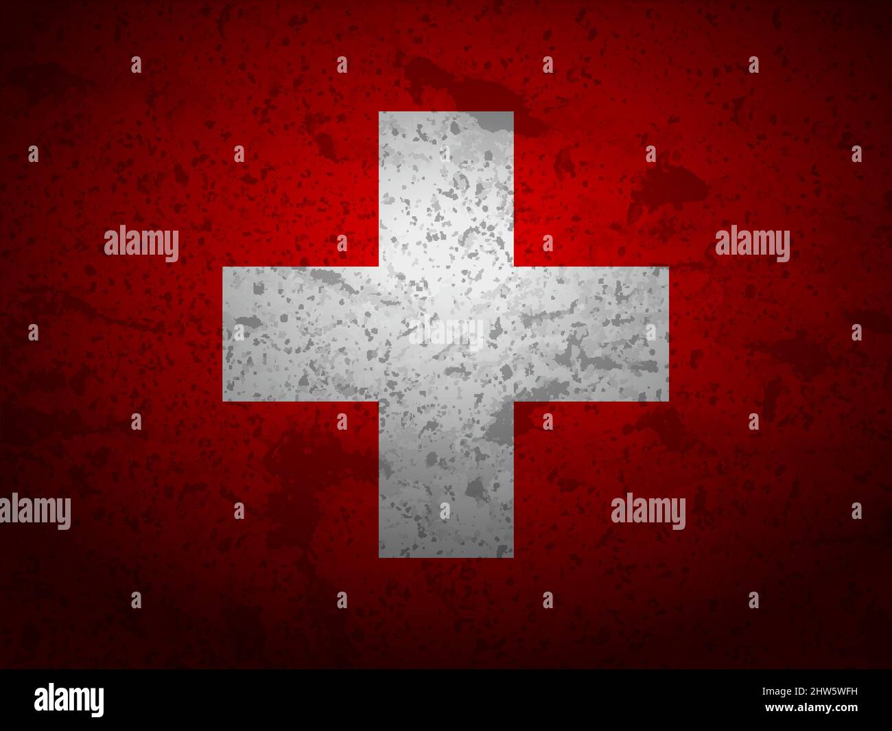 Grunge Switzerland flag textured background. Vector illustration Stock ...