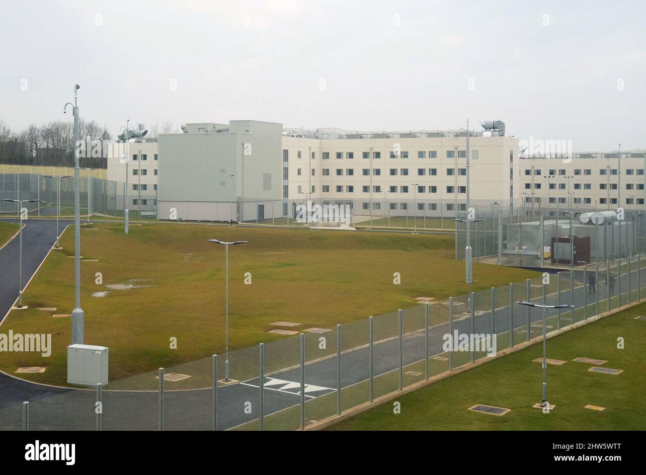 General view of category C prison HMP Five Wells in Wellingborough ...