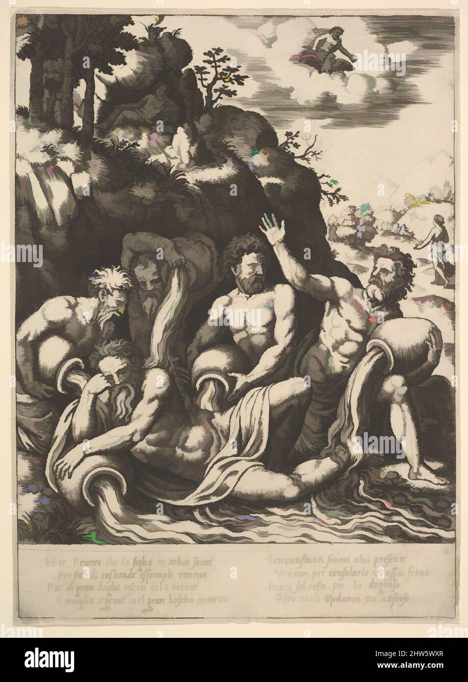 Art inspired by River gods consoling Peneus for the Loss of his ...
