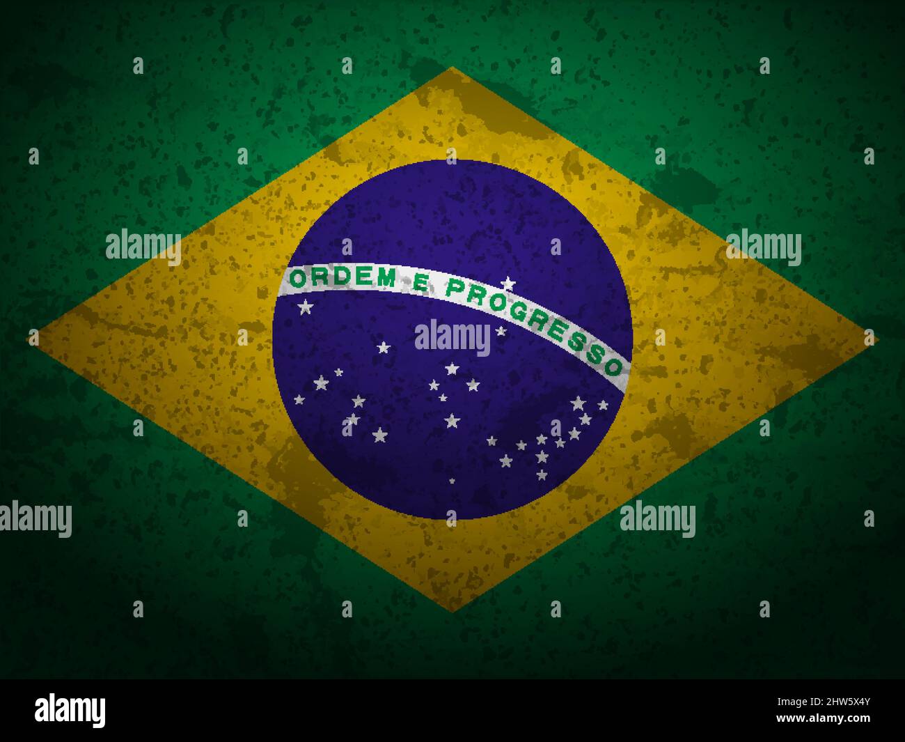 Grunge Brazil flag textured background. Vector illustration Stock ...