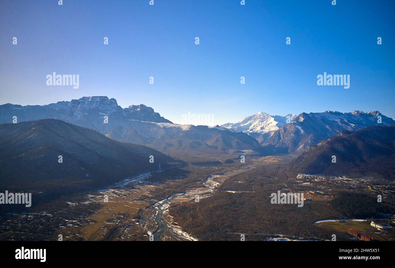 Impressive scenery caucasus mountains hi-res stock photography and ...