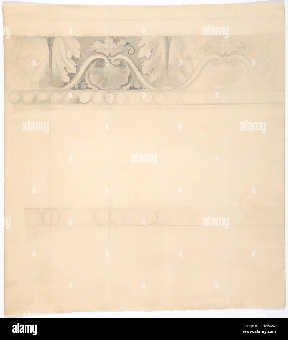 Art inspired by Design for a Frieze with Acanthus and Shell, 18th ...
