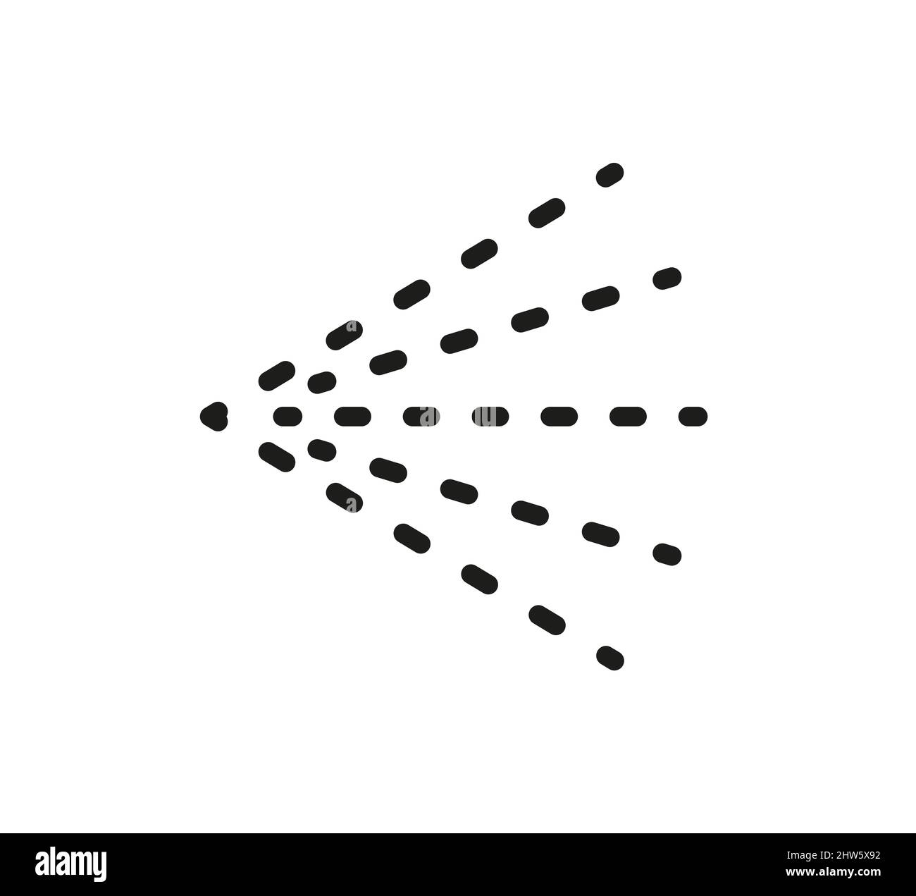 Spray steam icon for water, perfume, paint or deodorant. Scatter gas or ...