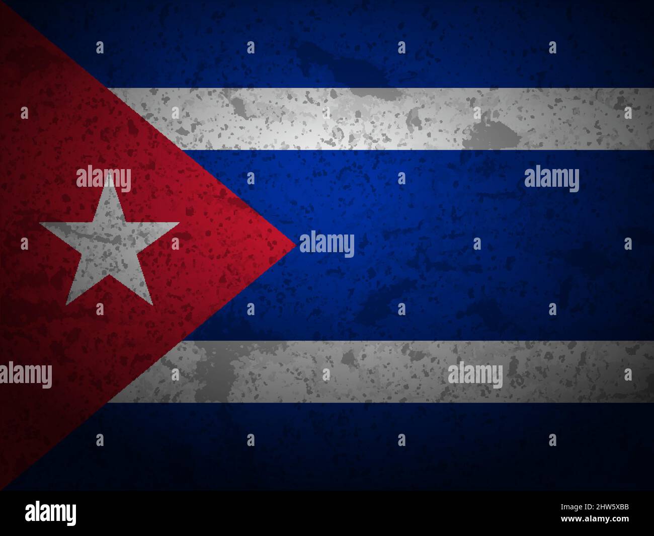 Grunge Cuba flag textured background. Vector illustration Stock Vector ...