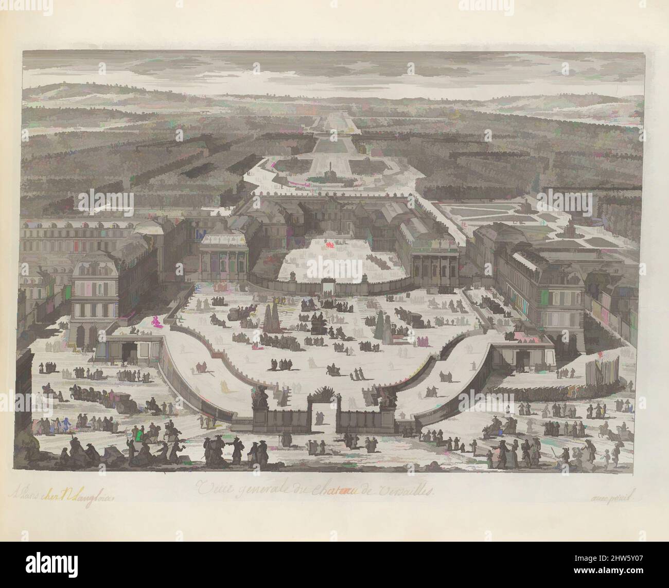 Art inspired by Veüe generale du chateau de Versailles, 1680s, Etching ...
