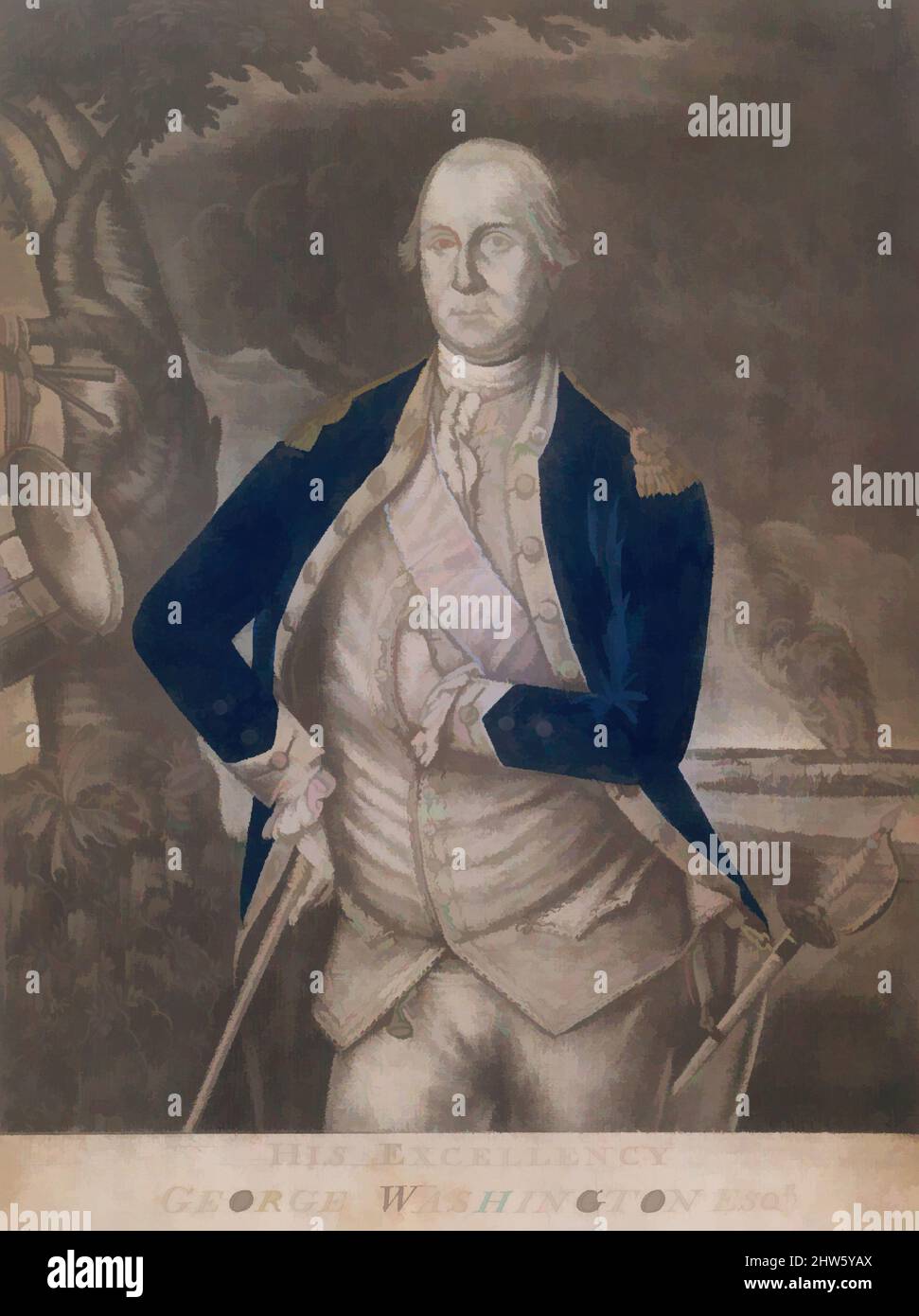 Art inspired by His Excellency George Washington Esq-r., ca. 1777 ...