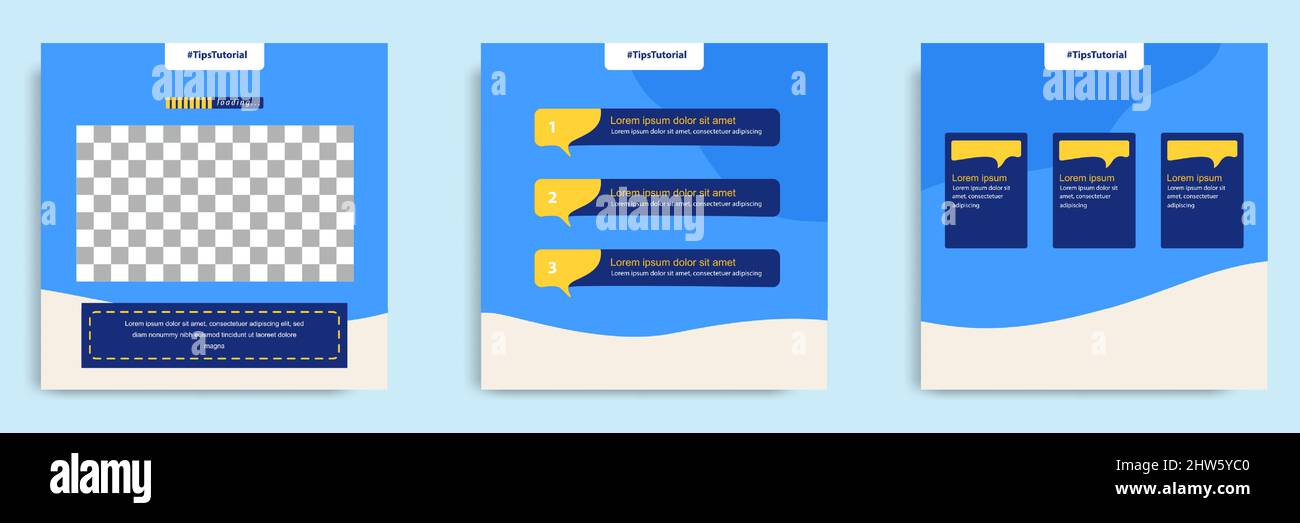 Social media faq, question, answer post banner layout template with ...