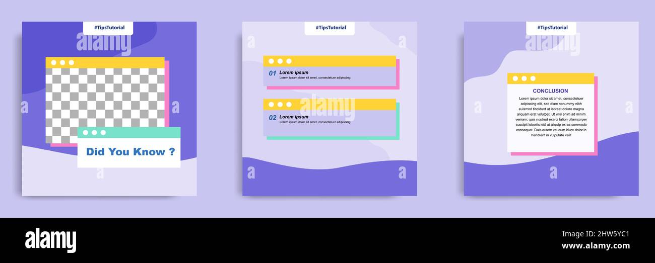 Social media faq, question, answer post banner layout template with ...