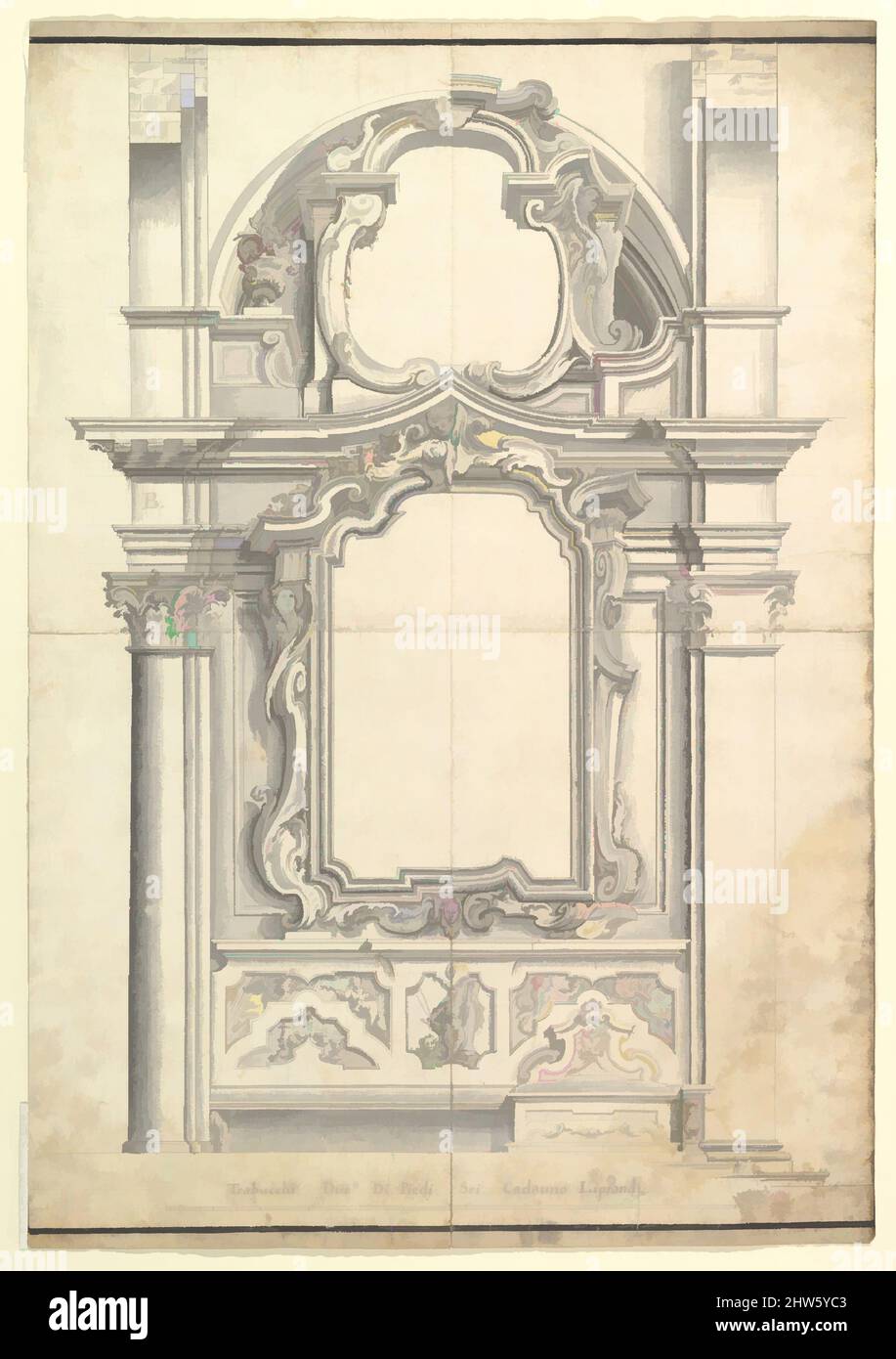 Art inspired by Two Alternate Designs for a Wall with a Frame for a ...