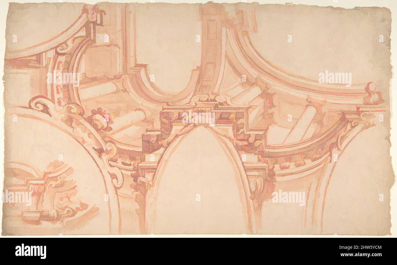 Art inspired by Project for a painting Ceiling, 1700–1780, Red chalk ...