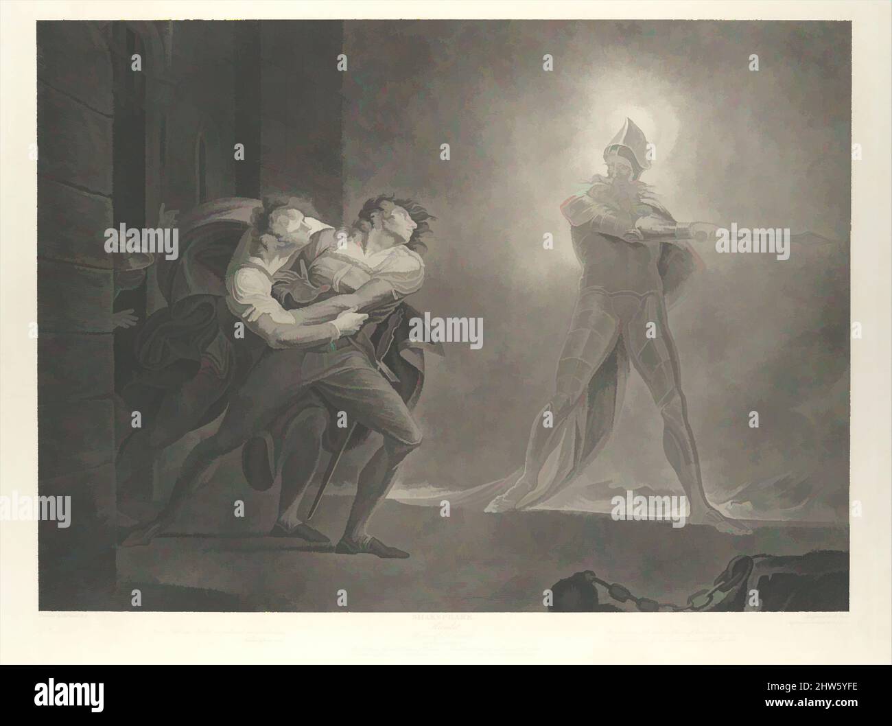 Art inspired by Hamlet, Horatio, Marcellus and the Ghost (Shakespeare ...