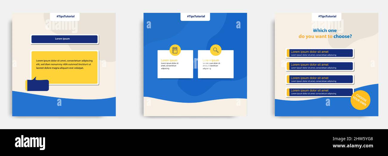 Social media faq, question, answer post banner layout template with ...