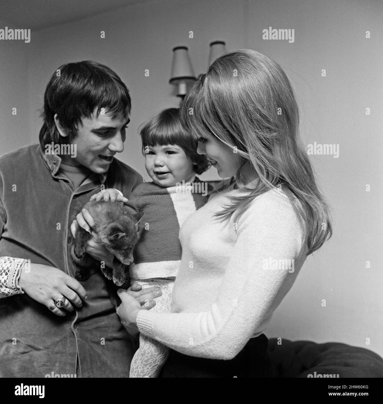 Keith Moon, drummer of British rock group The Who, pictured with his ...