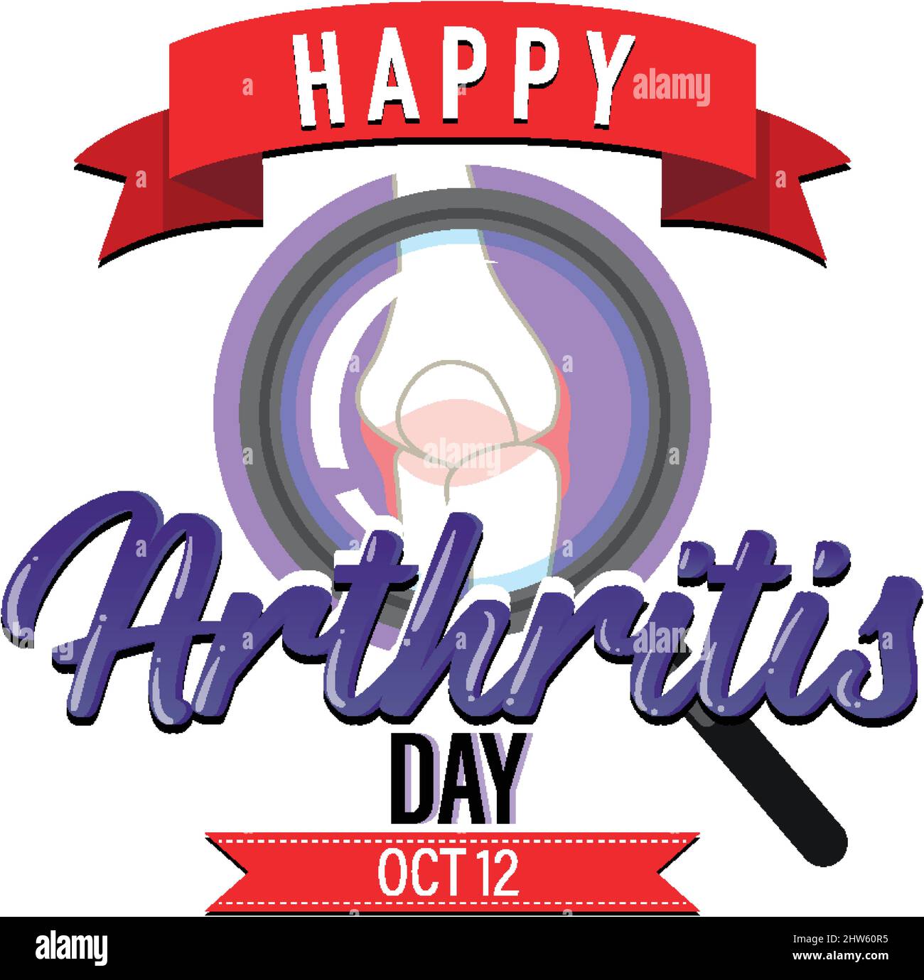 World arthritis day word banner design illustration Stock Vector Image ...