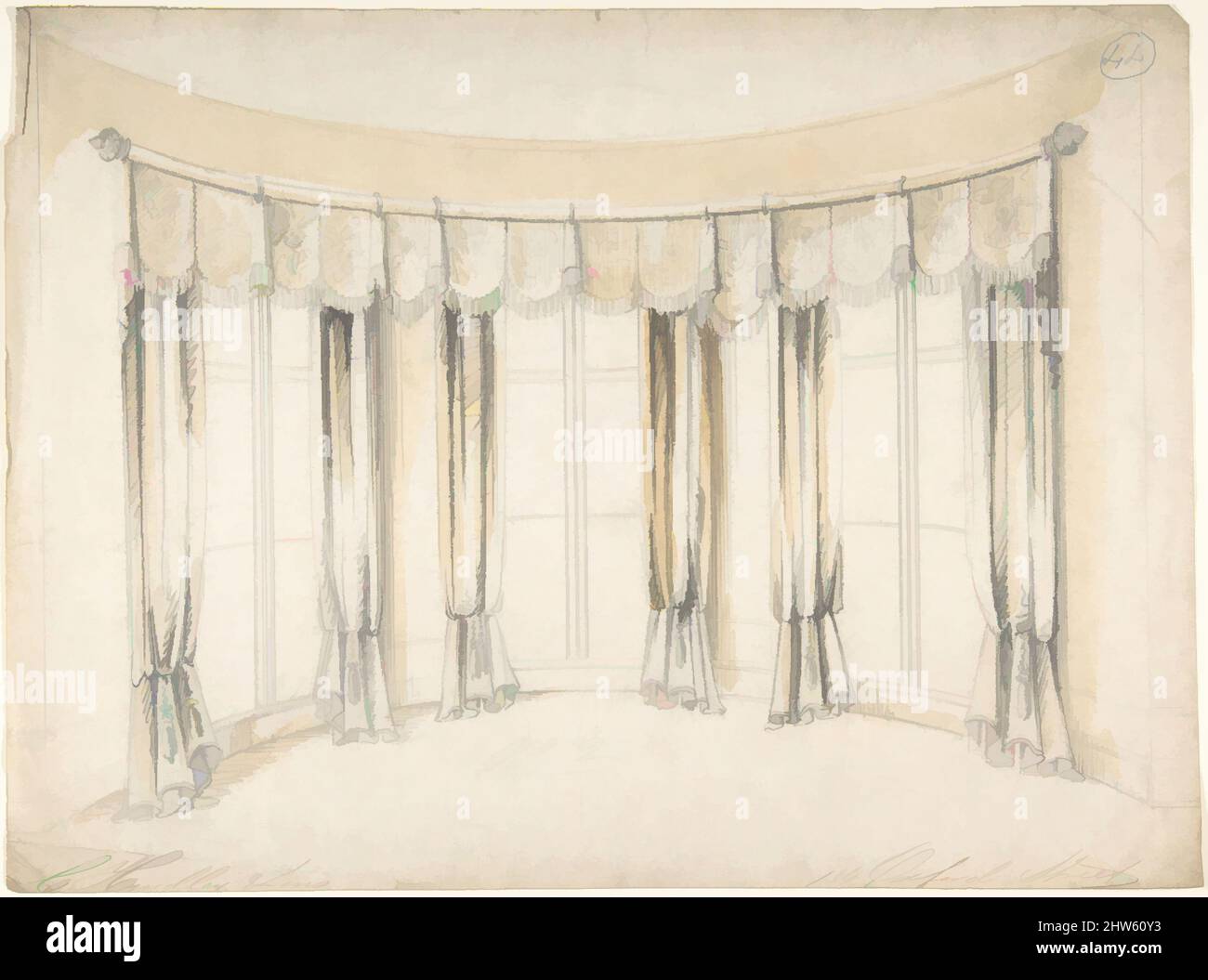 Art inspired by Design for Curtains for Three Windows, 1841–84 ...