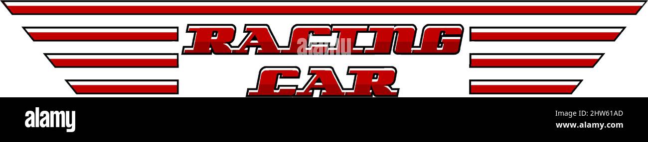 Racing car typography design illustration Stock Vector Image & Art - Alamy
