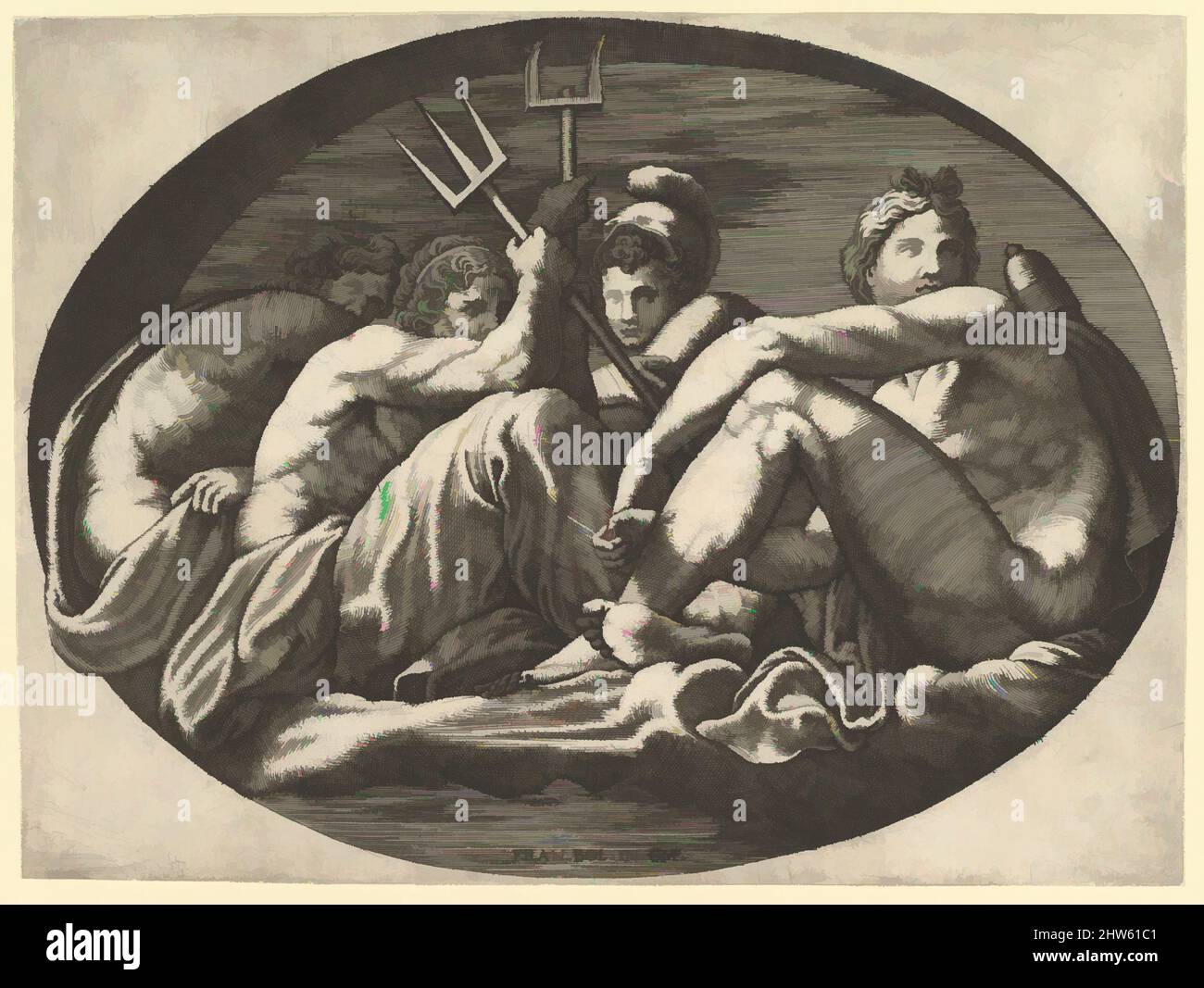 Art inspired by Pluto, Neptune, Minerva and Apollo, from a series of ...