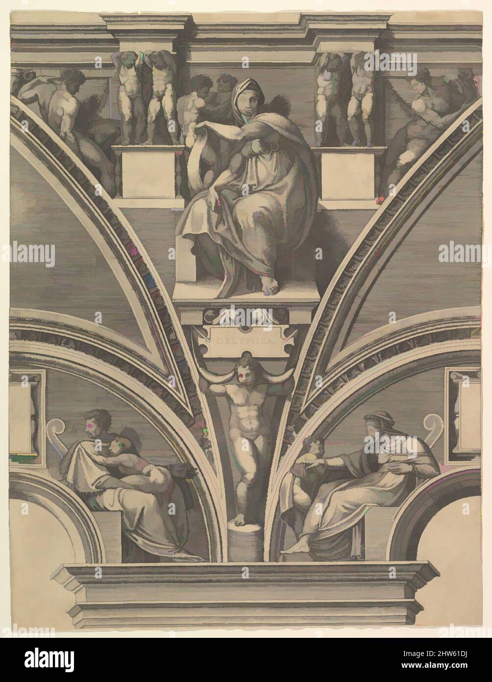 Art inspired by The Delphic Sibyl; from the series of Prophets and ...