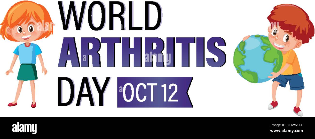 World arthritis day word banner design illustration Stock Vector Image ...