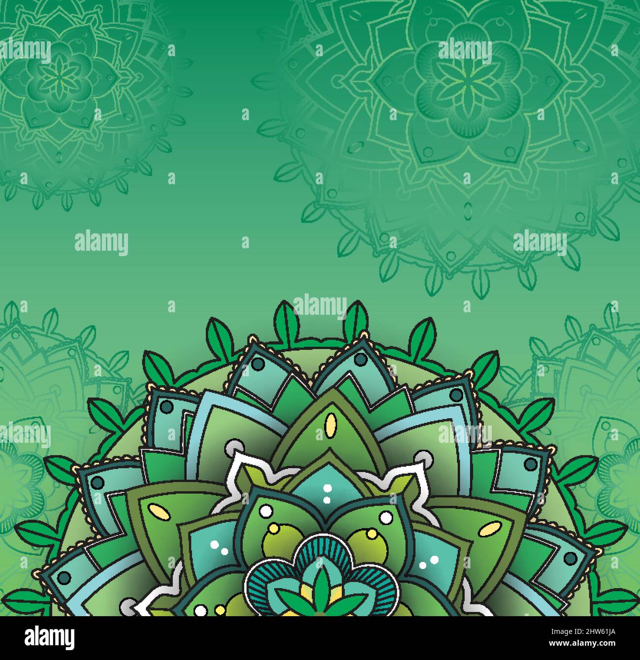 Beautiful mandala background template illustration Stock Vector Image ...