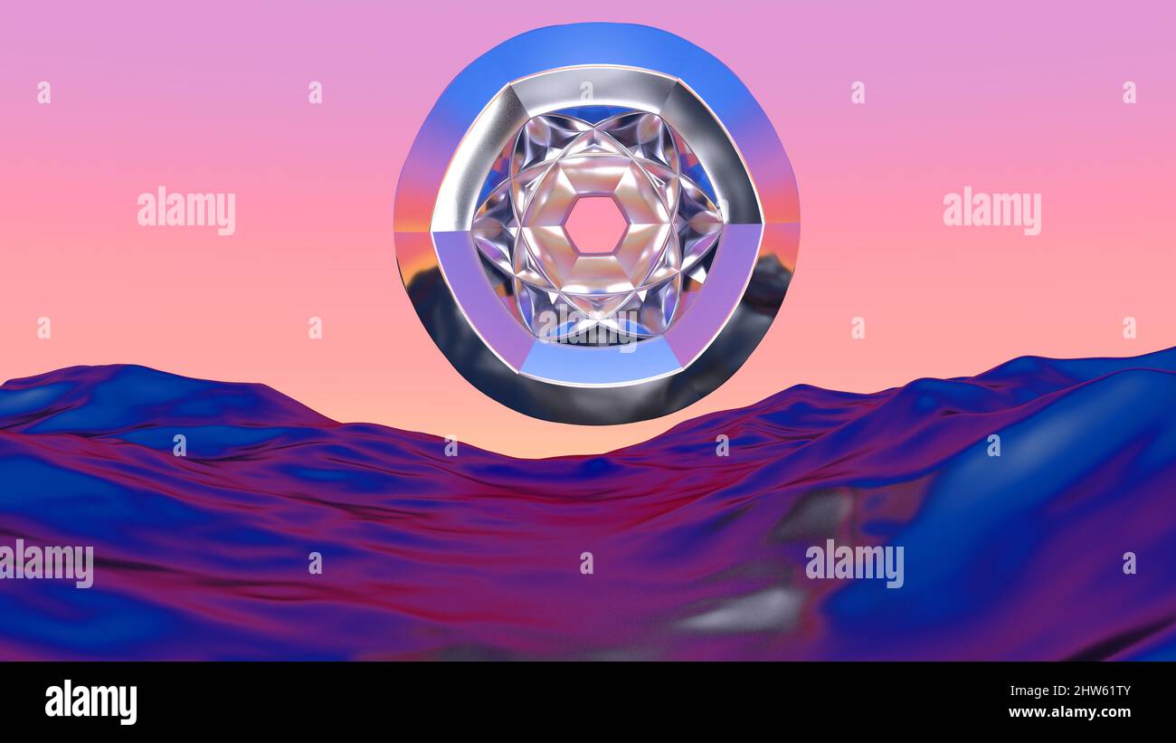 Blue Chrome 3d Wallpapers