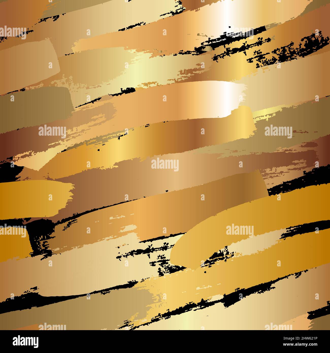 Gold Brush Strokes Seamless Pattern Design Stock Vector Image & Art - Alamy