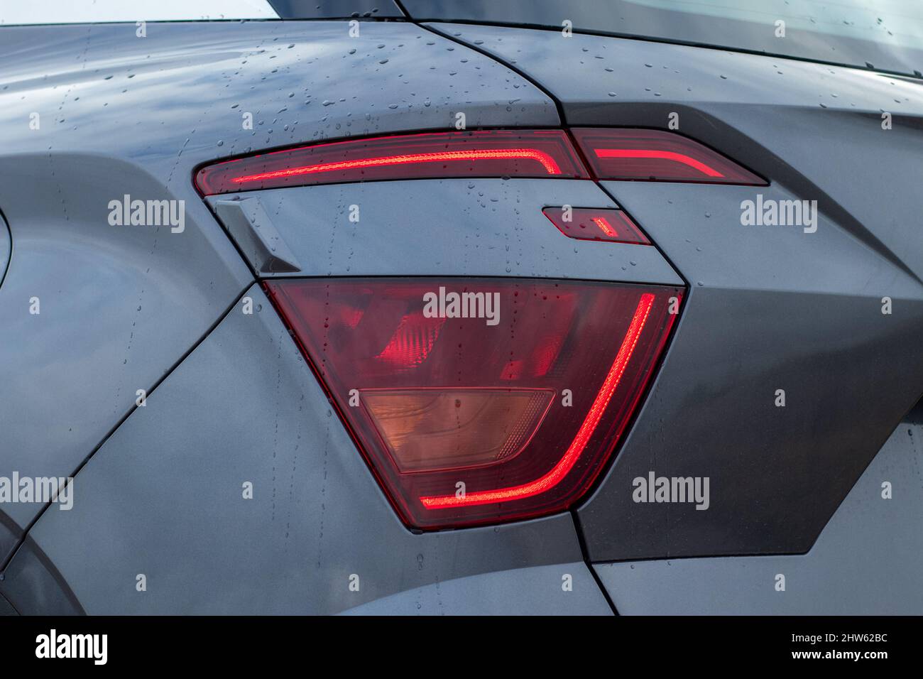 Car rear headlights hi-res stock photography and images - Alamy