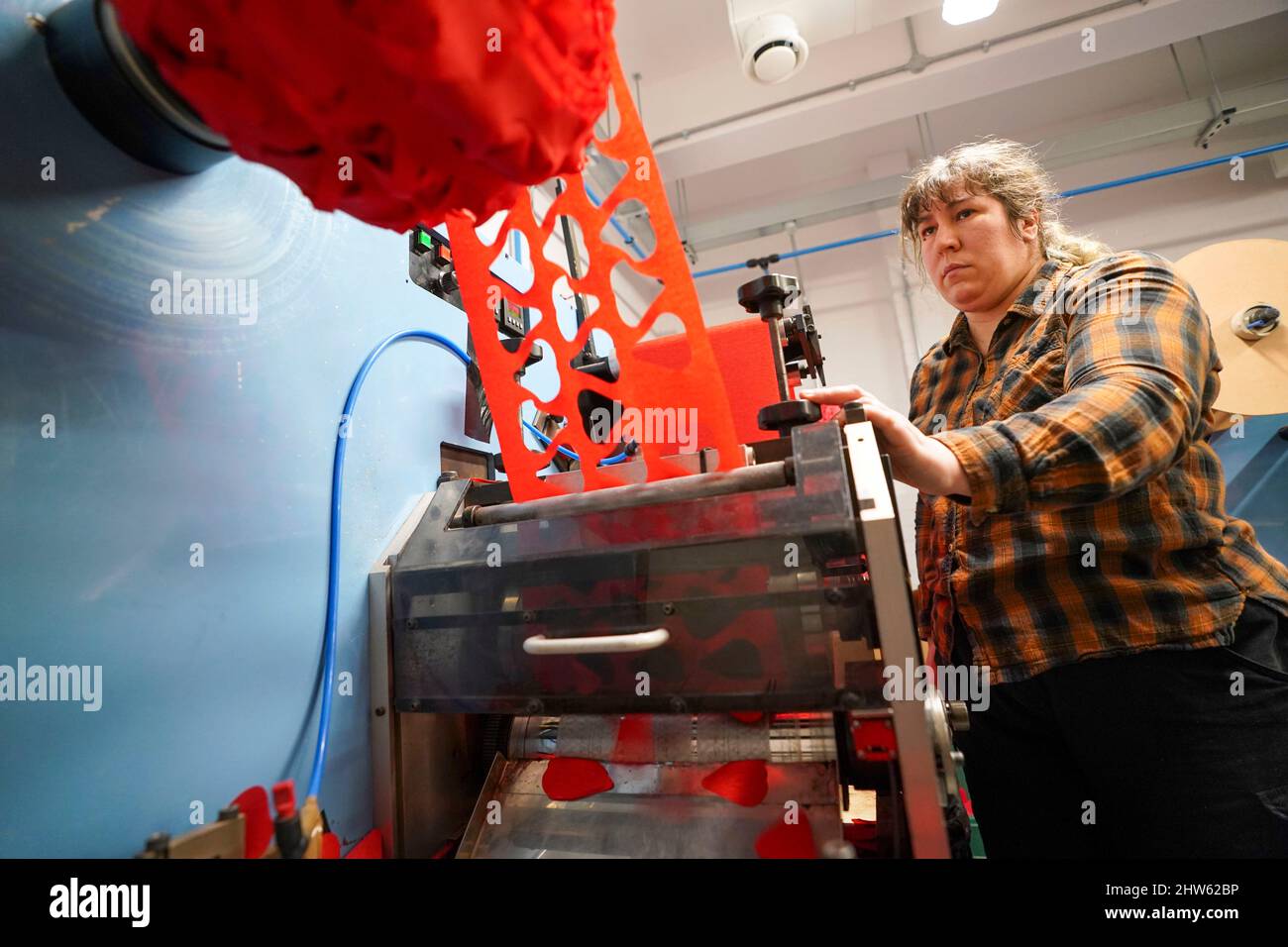 Nicola Stokes at the Poppy Factory in Richmond, south west London ...